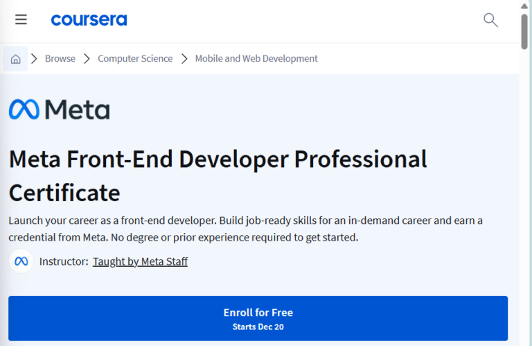 Front End Developer Course - Top 15 Frontend Development Courses ...